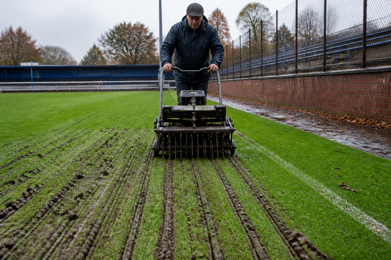 How slitting and sward-lifting keep compacted autumn pitches in play ...